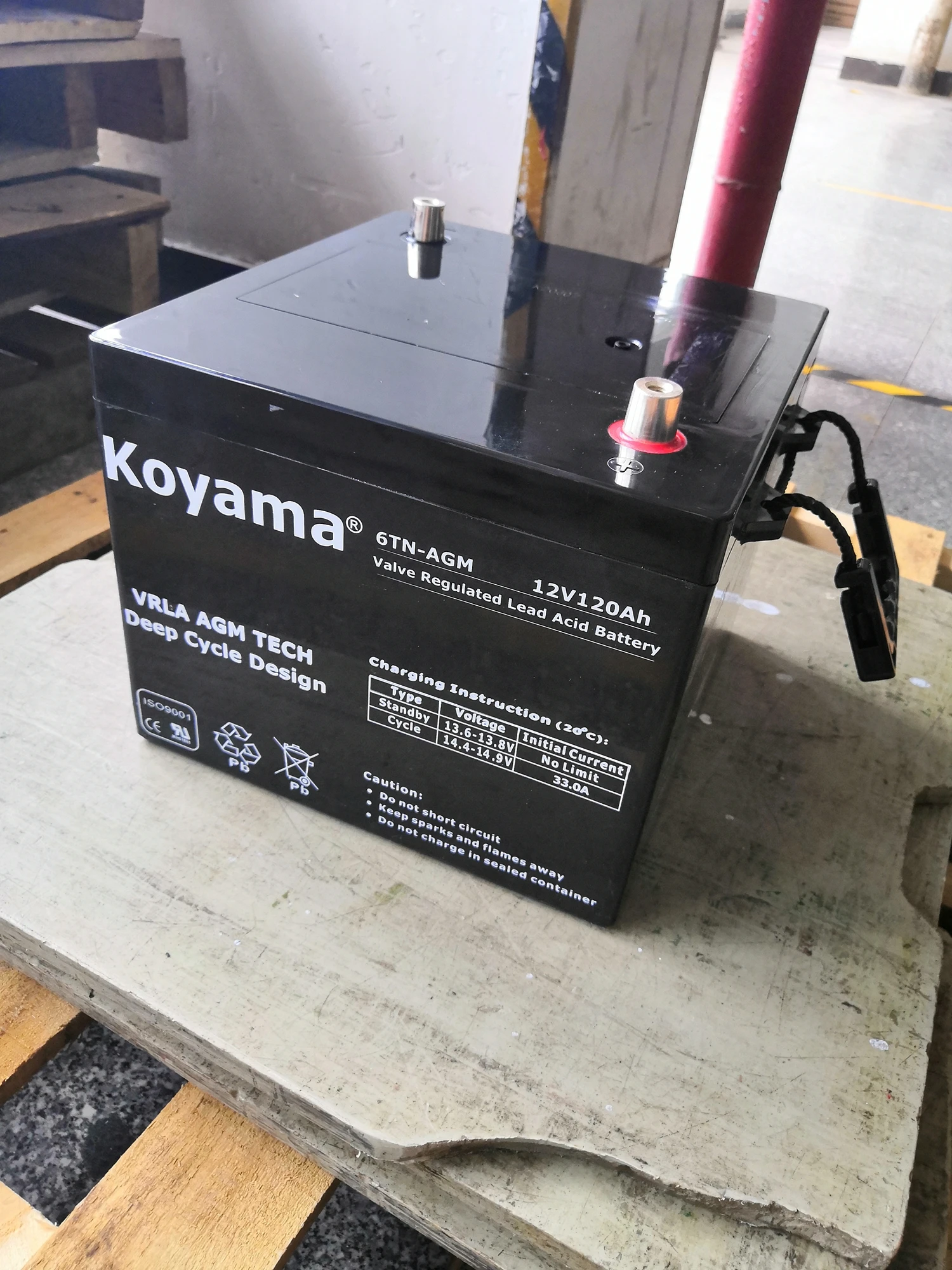 Automobile Vehicle Battery Maintenance Free Battery Us-6tn/agm 12v120ah ...