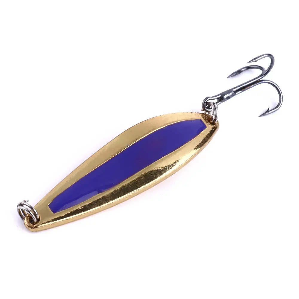 5.5cm/11.6g Metal Fishing Spoon Lures Hard Spinner Fishing Silver Spoon ...