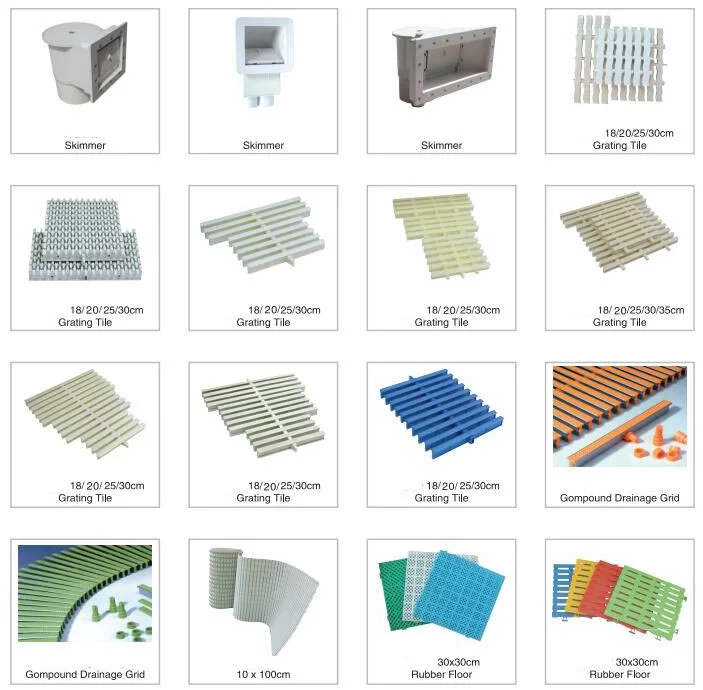 White Colour 3 Hole Grating Tiles Type Flexible Swimming Pool Overflow Grid - Buy Pool Overflow ...