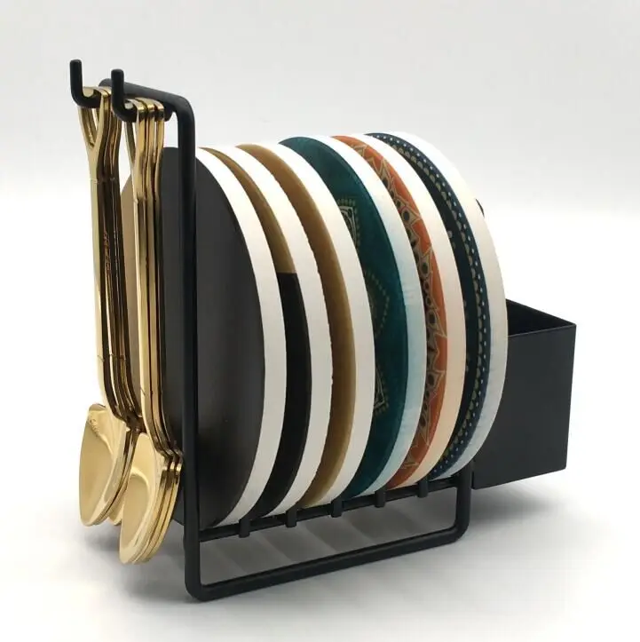 Metal Wire Coaster Display Stand Storage Rack Holder For Spoon Sugar ...