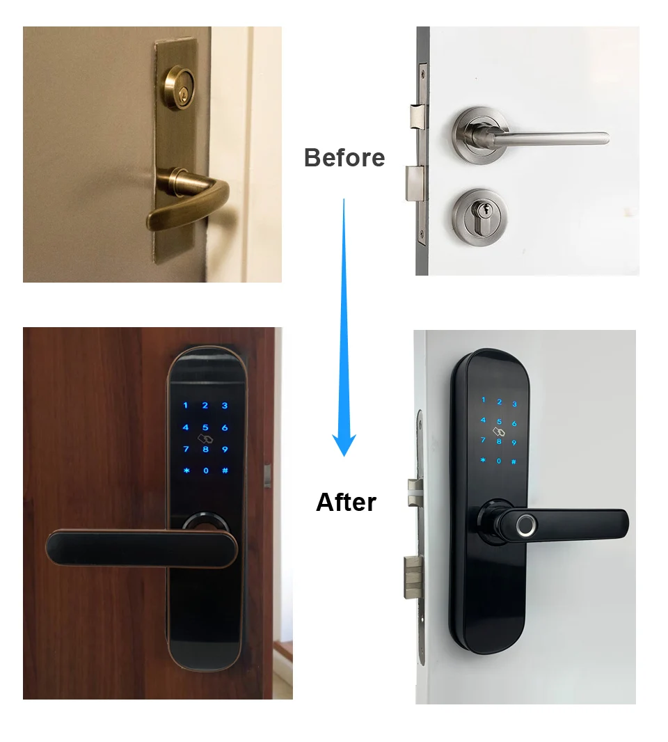 Smart Door Lock Handle - Secure Your Apartment Efficiently