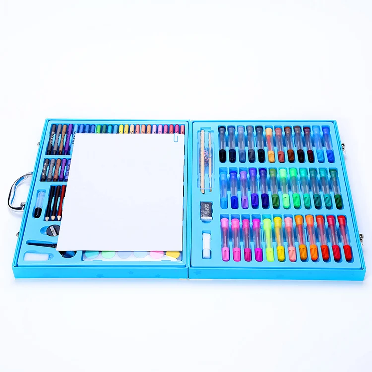 150 Pcs Diy Stationery School Art Painting Set For Kids With Paper Box ...