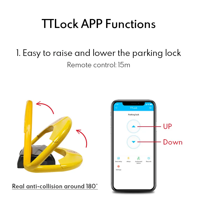 Tt Lock App Smart Parking System - Buy Parking System Parking Lock Car ...