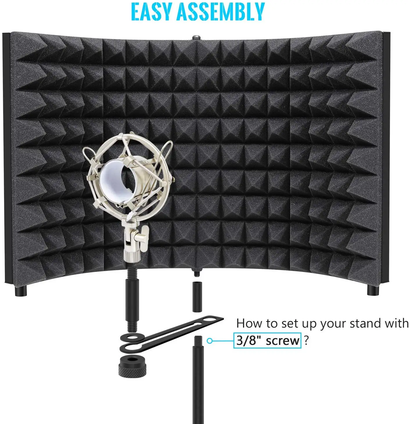 New Design Professional Microphone Isolation Shield For Condenser ...