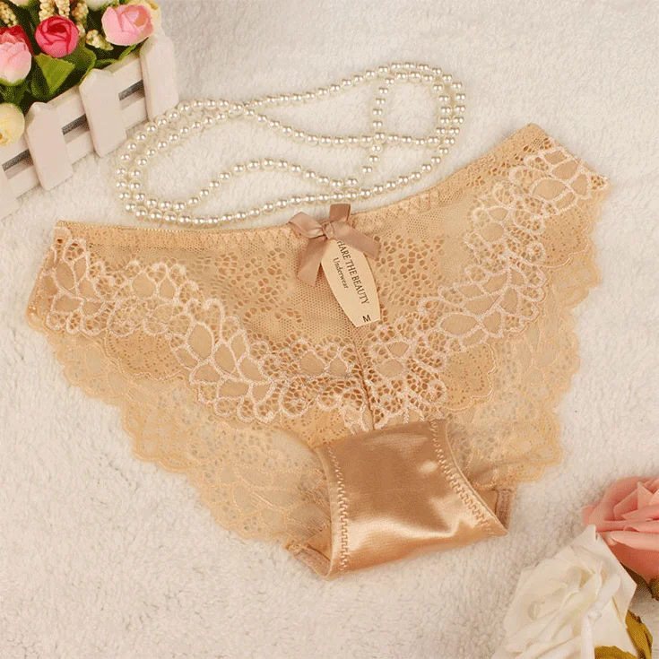 Women Sexy Girls Lace Transparent Mesh Panties Underwear Women%27s ...
