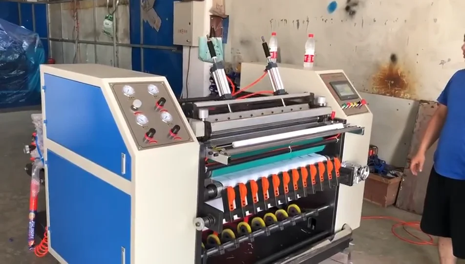 Dual Axis Atm Receipt Paper Slitting Machine/thermal Paper Roll Slitter ...