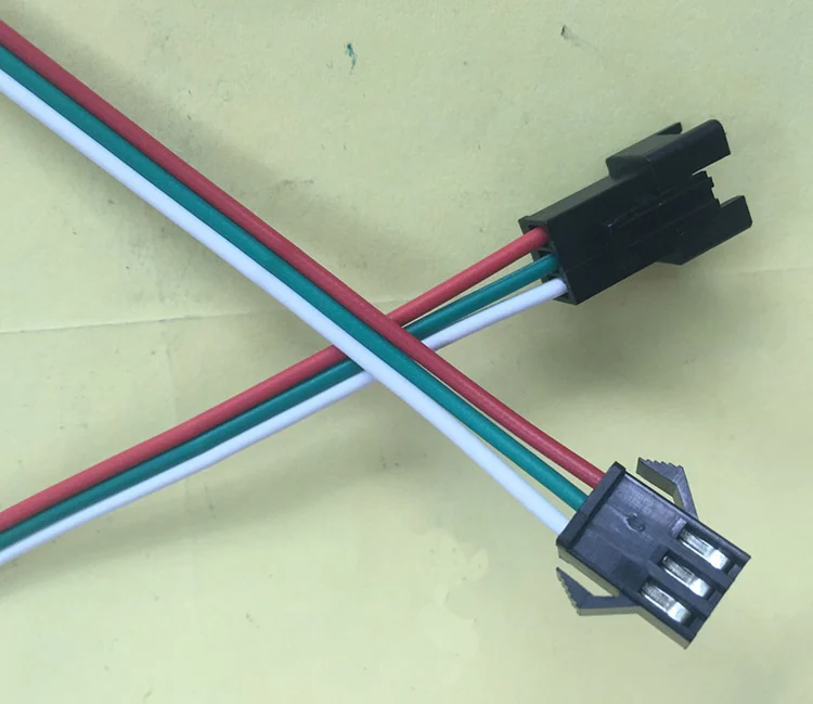 3 Pin Male Female Wire Connector Jst Connectors Led Strip Connector ...