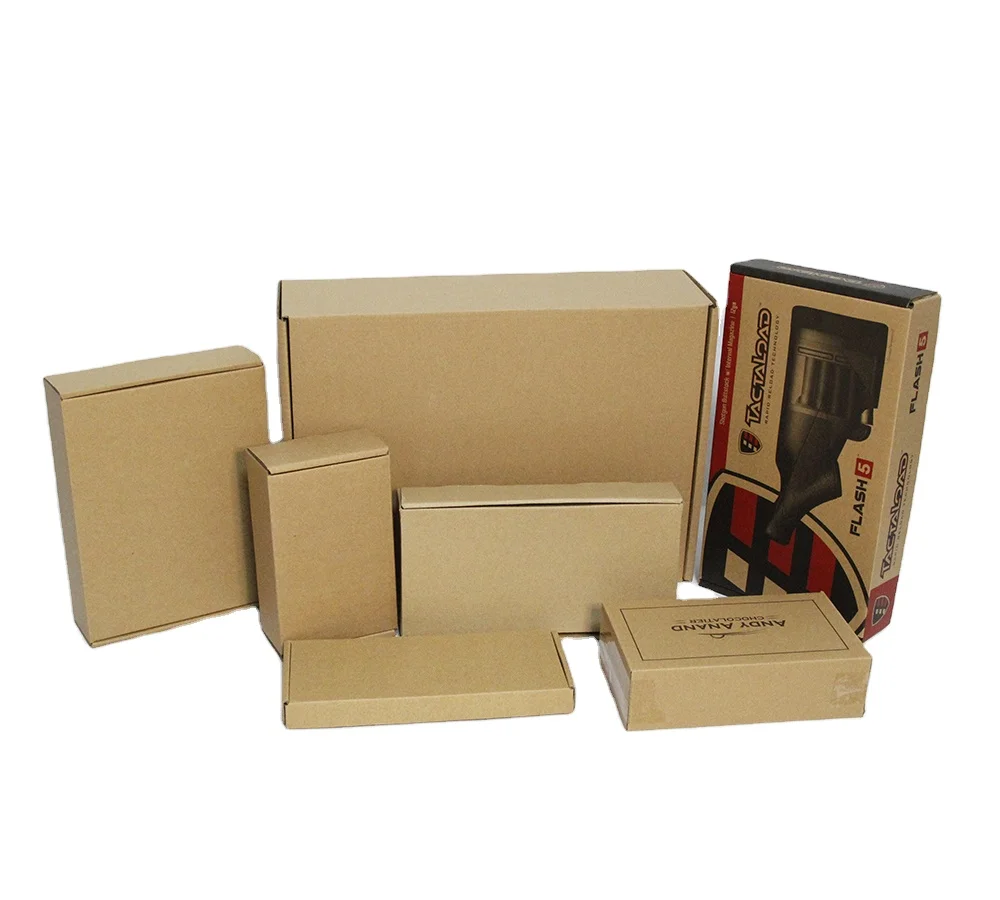 Brown Kraft Carton Box Karton Packaging Corrugated Small Box Packaging ...