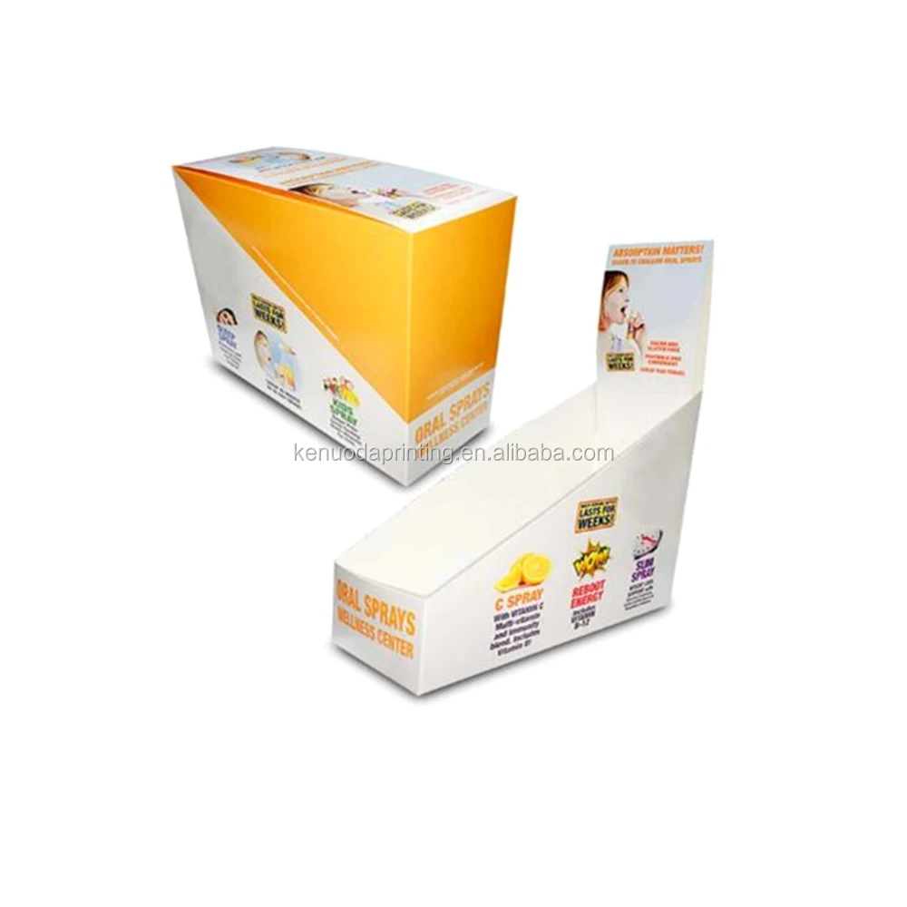 Custom Design Paper Counter Tear off Top Display Box