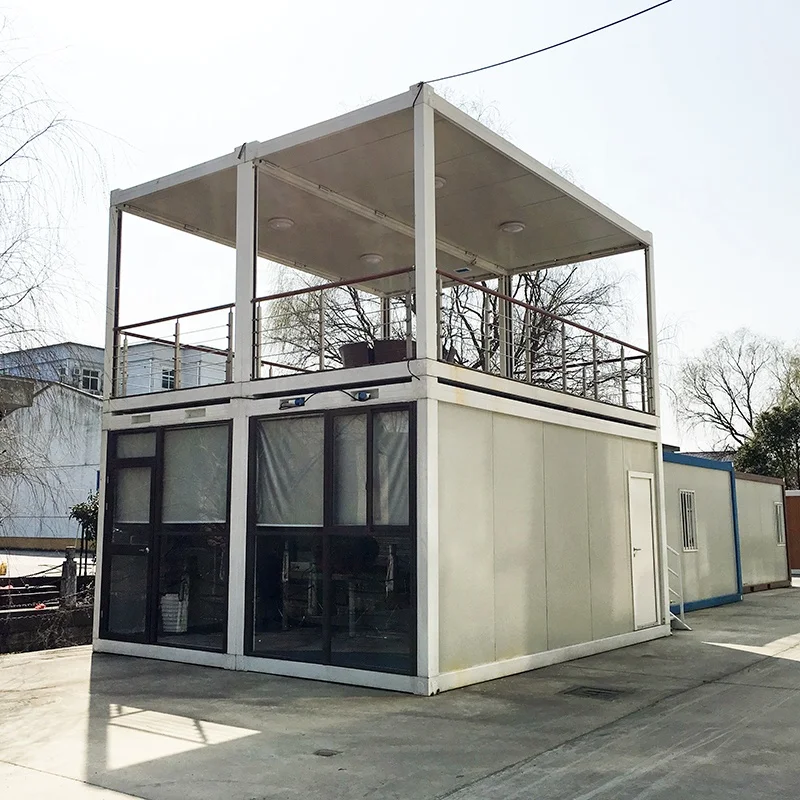 20ft Flat Pack Container House Insulation Fireproof Rock Wool Sandwich ...