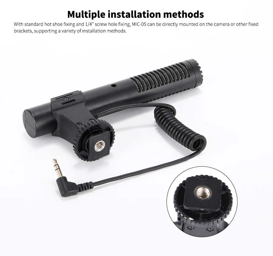 Mamen MIC-05 Shot Gun Video Mic - Pro Condenser Microphone