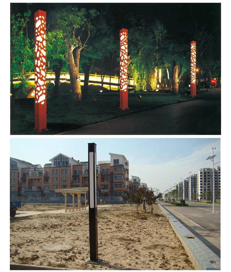 Residential Decorative High Performance Square Street Light Column ...