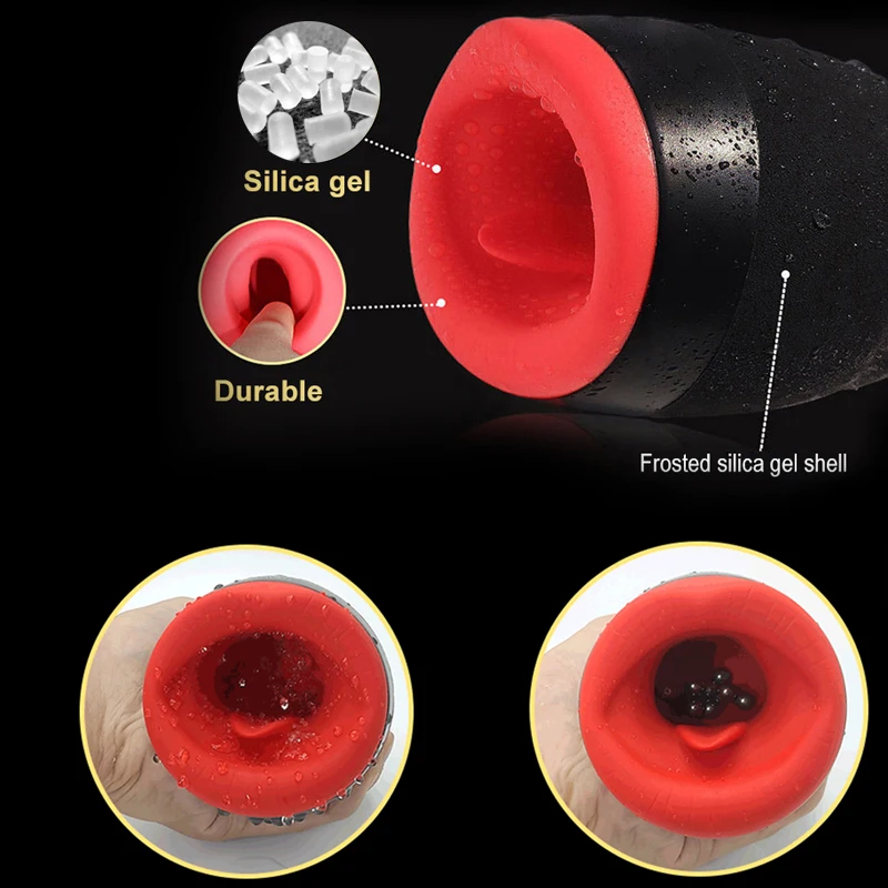 Kunstkut Vibrator Voor Mannen Penis Massage Verwarming Orale Sex Cup