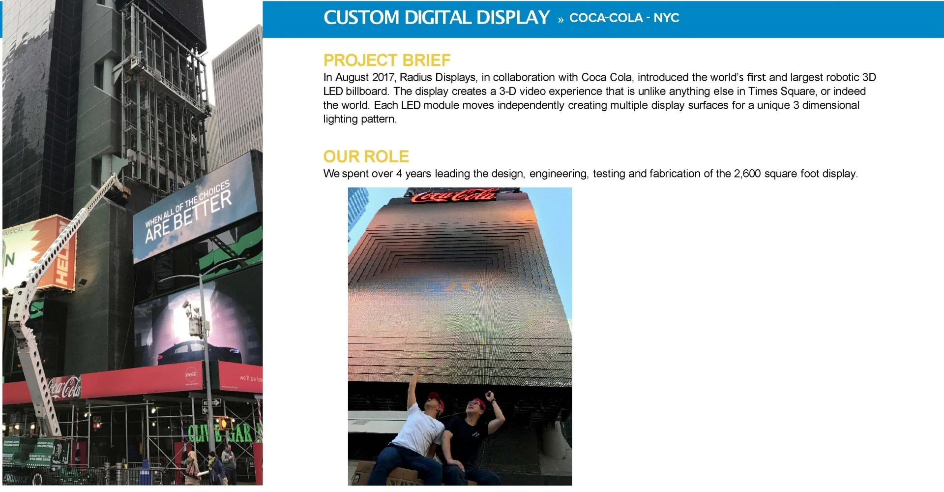 Radius Displays International Limited - signage, LED