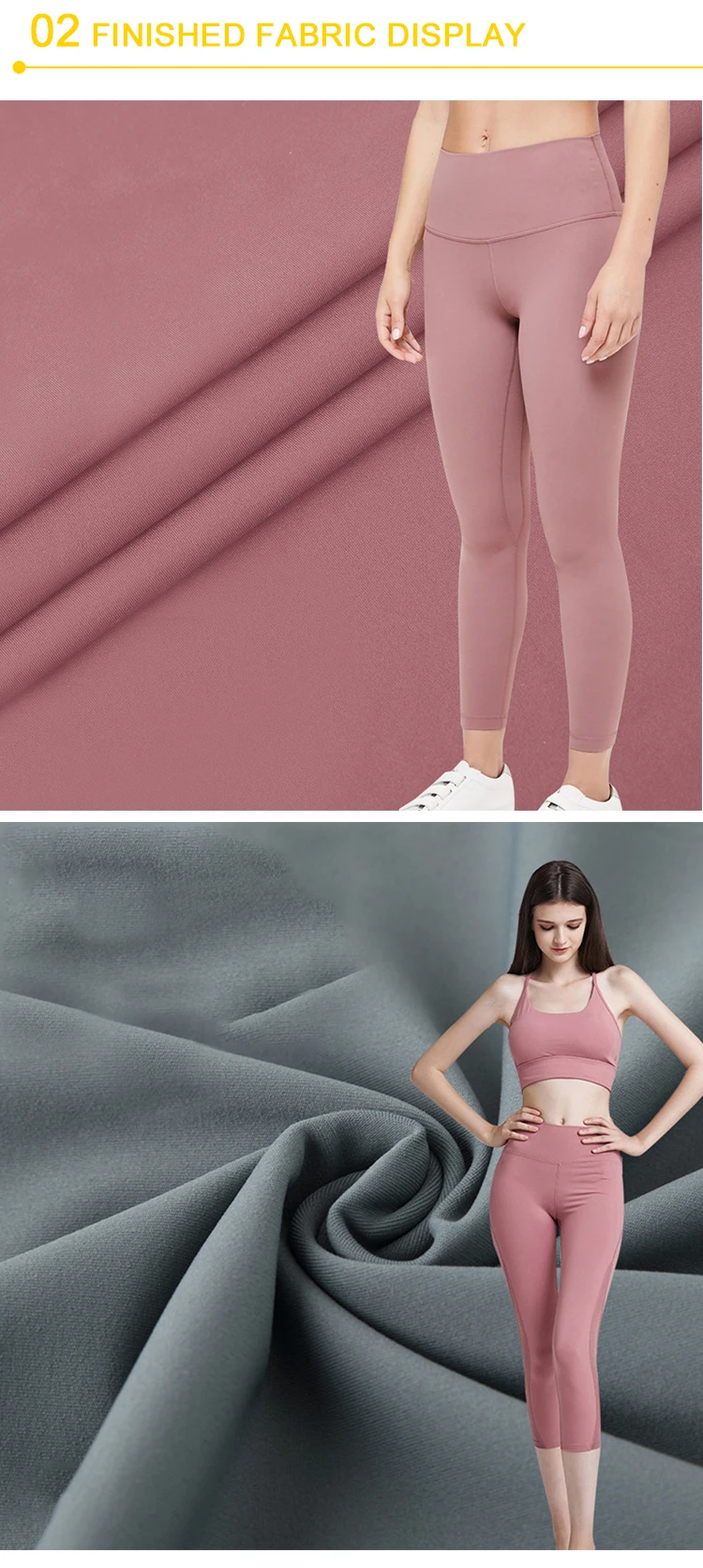 71% Nylon 29% Spandex Elastane Interlock Lycra Knitted Fabric In Black ...