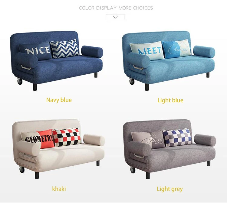 Small Apartment Sofa Simple Modern Foldable Dual-Use Single Sofa Bed ...