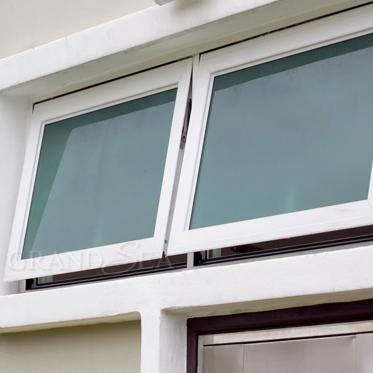 High Quality Double Glazed Frosted Glass Awning Window