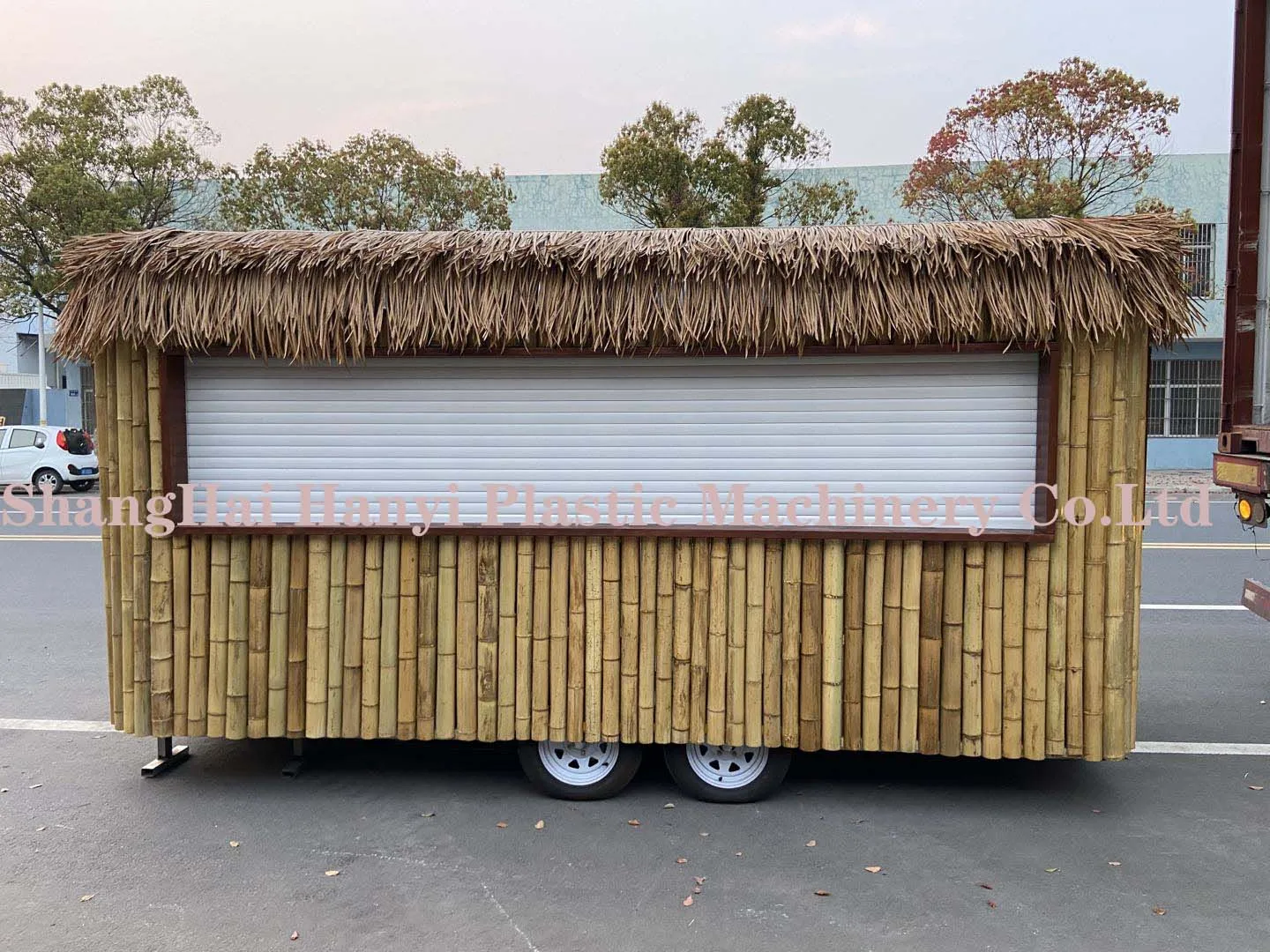 Customized Bamboo Food Truck for Ice Cream, Snacks, and Fried Yogurt ...