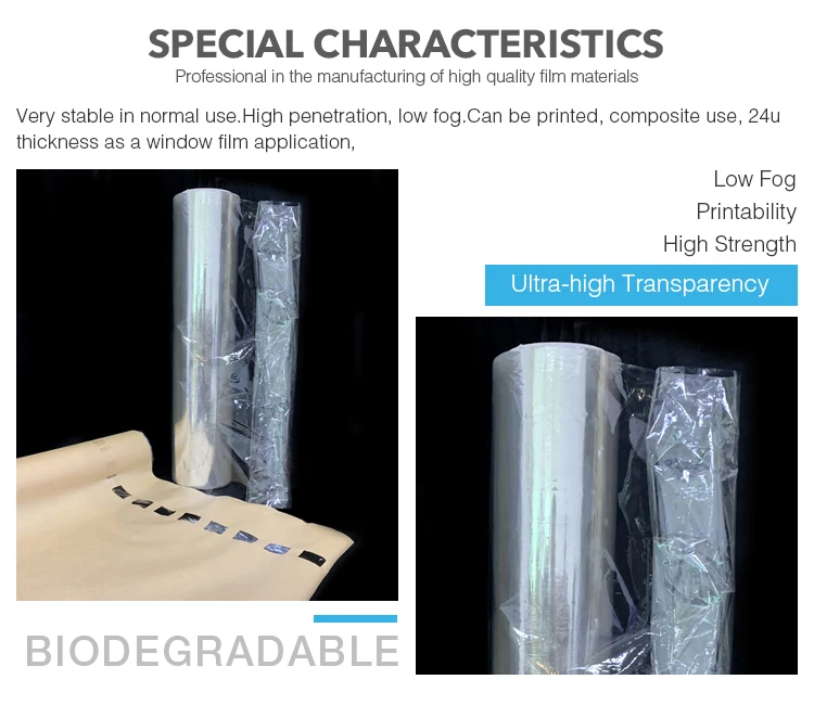 Fresh Food Packaging Cellulose Acetate Fiber Biodegradable Film Wrap ...