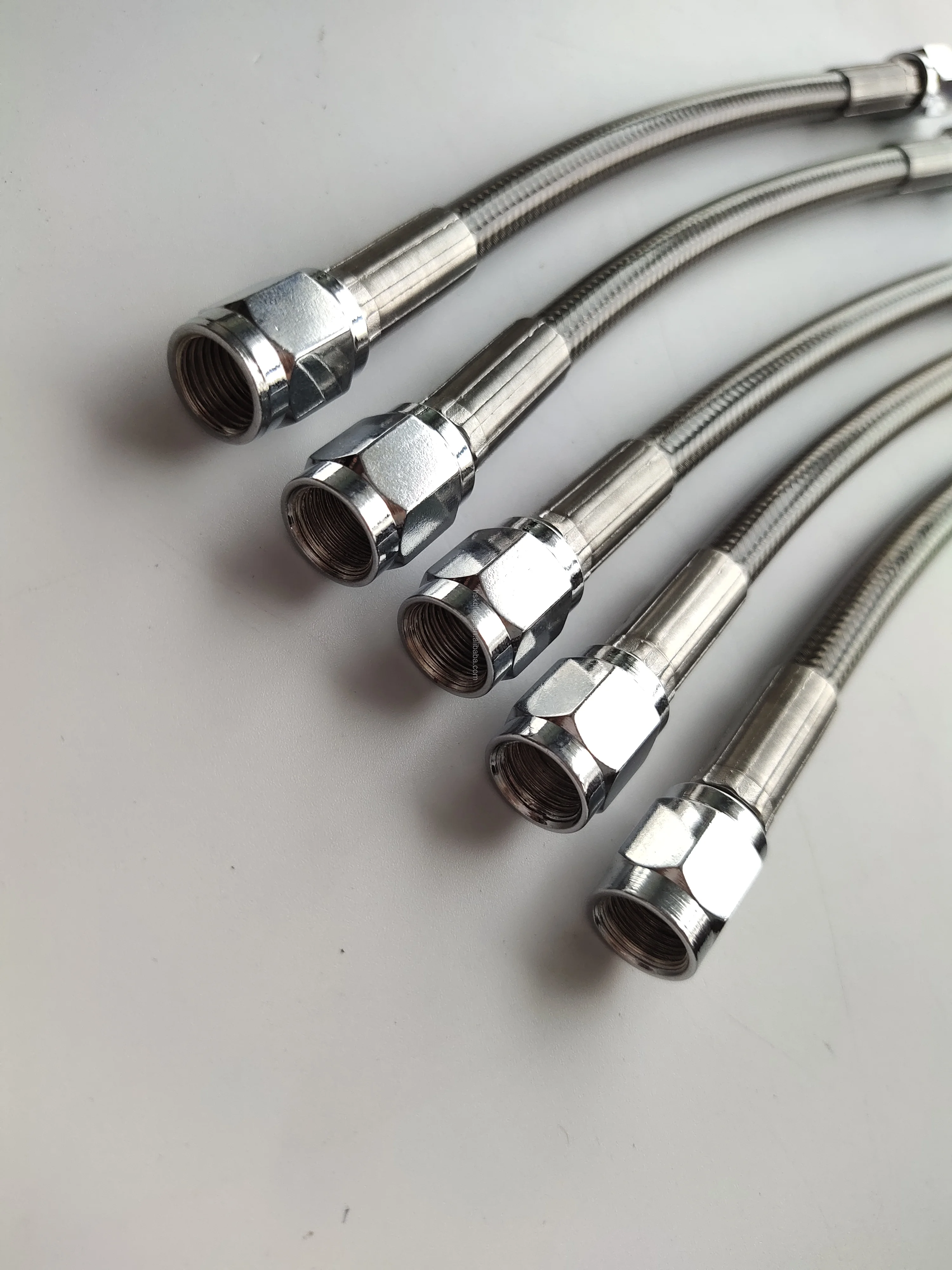 SAE J1401 1/8 Flexible Pre-Made Braided Brake Lines Hose