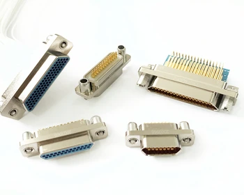 Rectangle Connector J30j Series Pre-wired Crimp Terminated Metal Shell ...