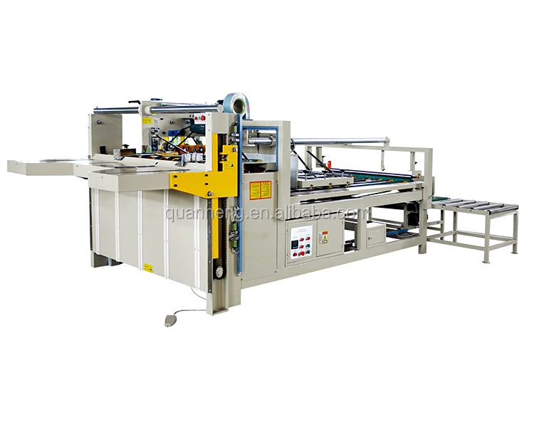 Qh-pack Manual Feeding Automatic Gluing Machine Semi-automatic Folder ...