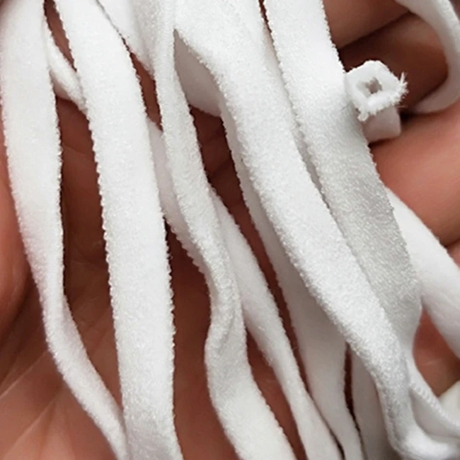 4mm 5mm White Flat Elastic Earloop Elastic Band High Quality - Buy 4mm ...