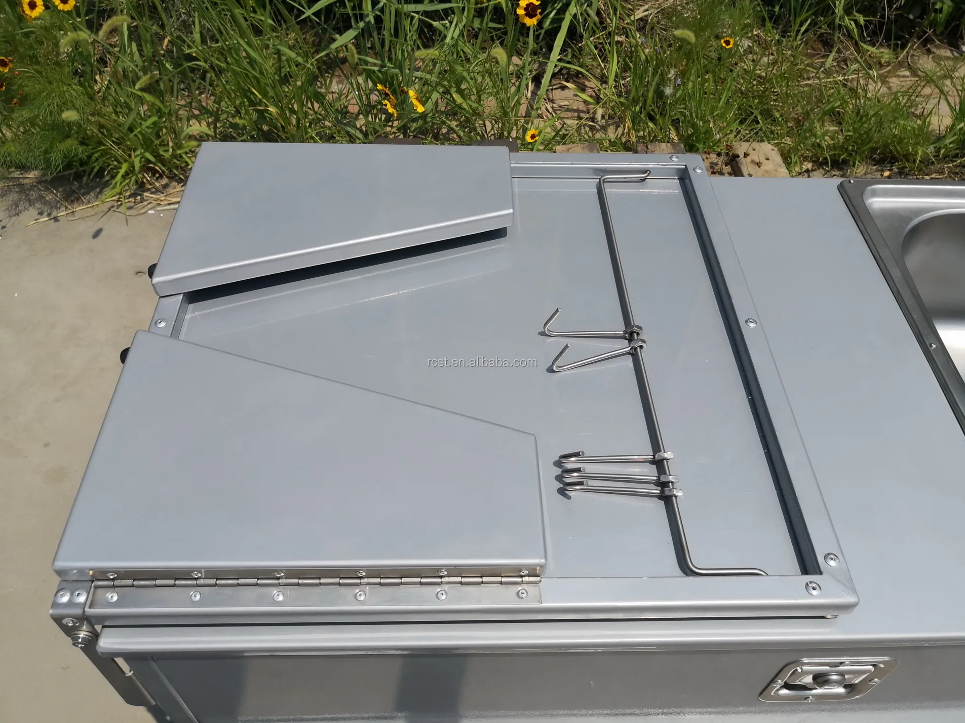Aluminium Caravan Slide Out Kitchen with Sink & 2 Drawers for Camper ...