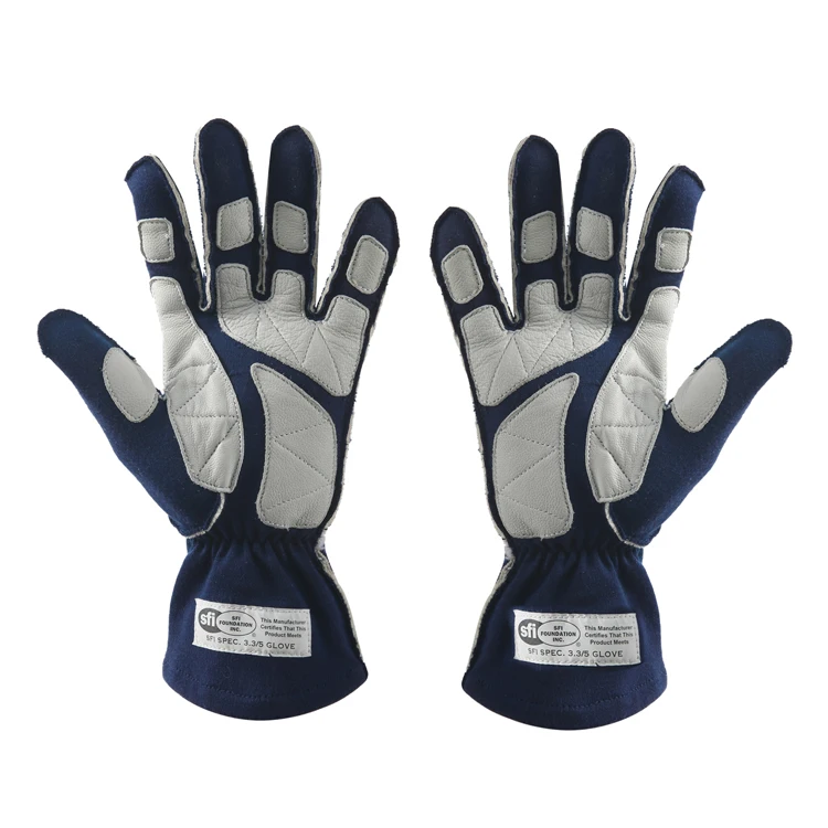 Custom Logo Fire Resistant Genuine Leather SFI Racing Auto Driving ...