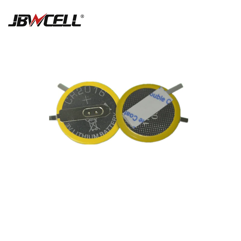 CR2016 Battery with Solder SMT Pins Tabs Cr2026 Lithium Battery