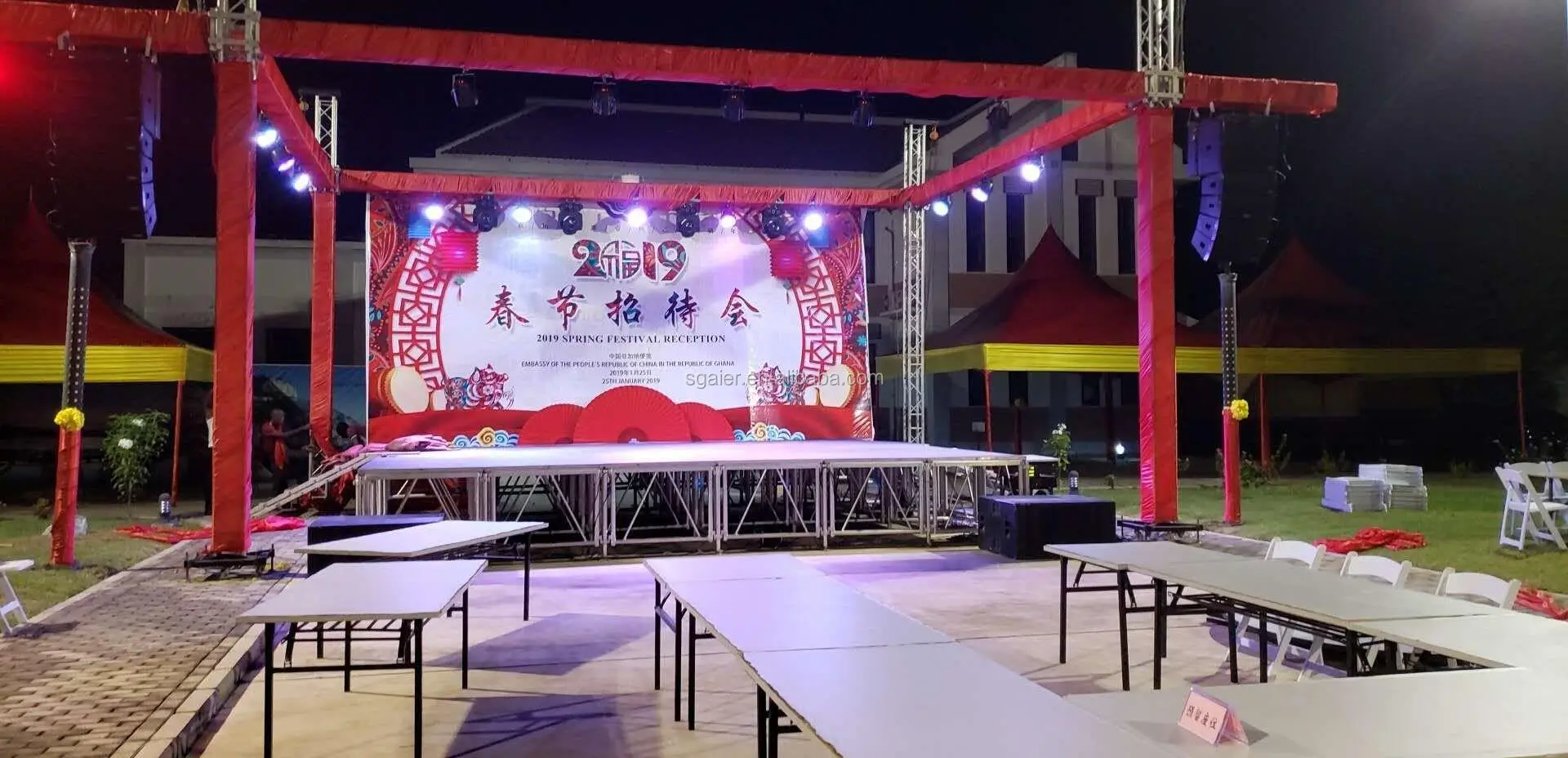 Raised Platform Stage For Concert Event Outdoor And Indoor Used - Buy ...