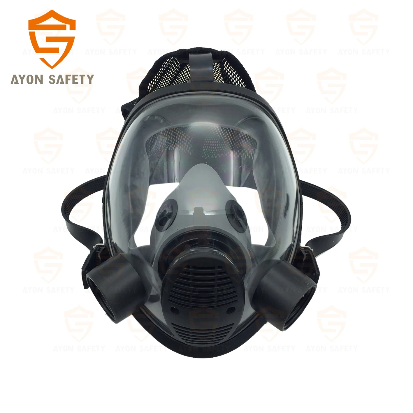 Spherical Full-face Mask Silicone Safety Gas Mask With Double ...