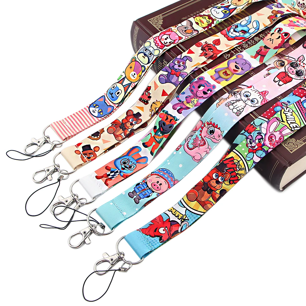 Be0095 Custom Lanyard Cute Cartoon Animals Neck Strap Key Lanyard Id ...