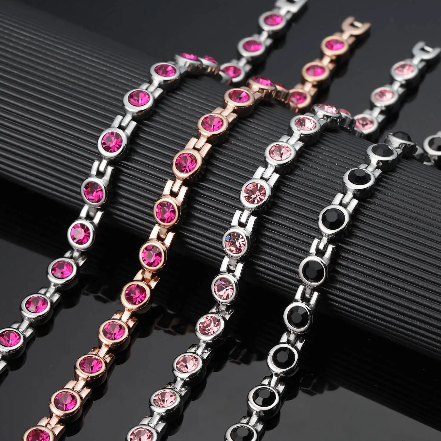 Biomagnetic Jewelry Magnetic Bracelets Blue Crystal Arthritis Bracelets ...