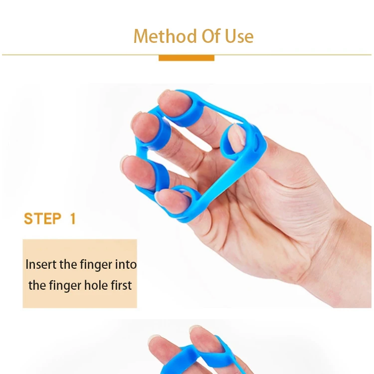 Custom Silicone Finger Trainer Hand Grip Strength Exerciser with ...