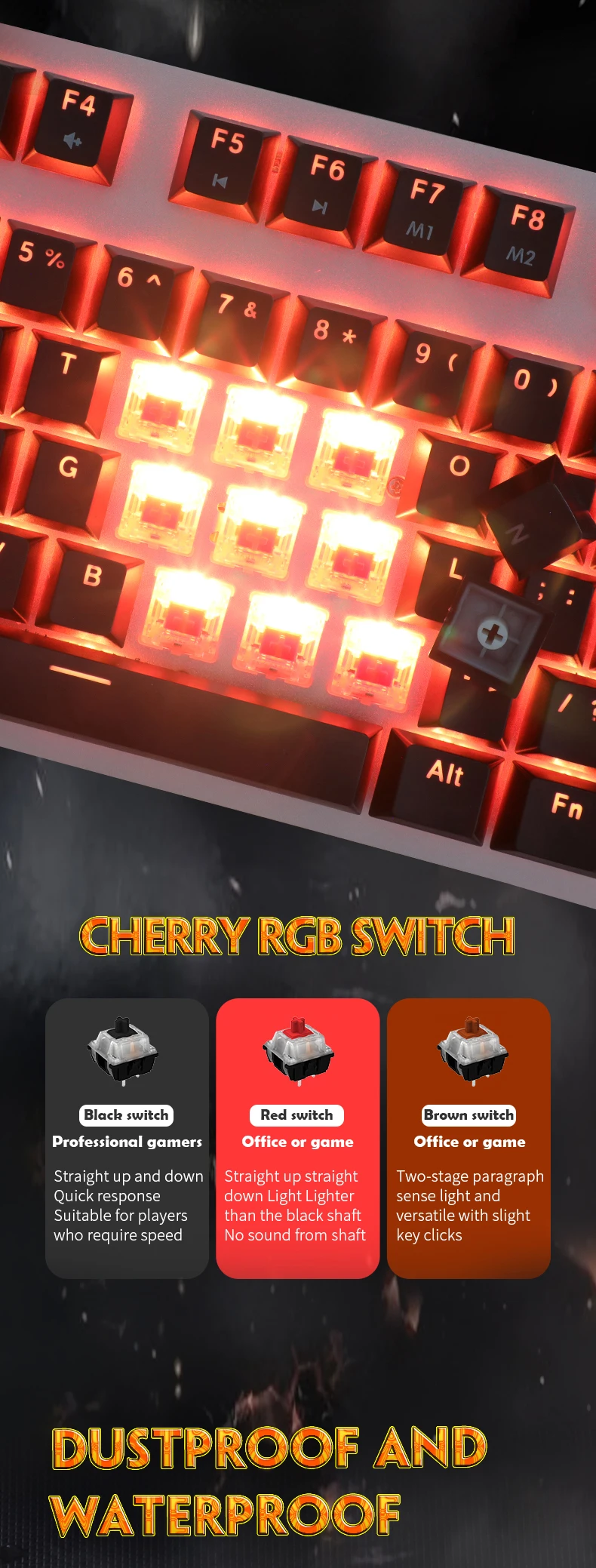 High Quality Rgb Mechanical Keyboard Led Custom Gaming Keyboard - Buy ...