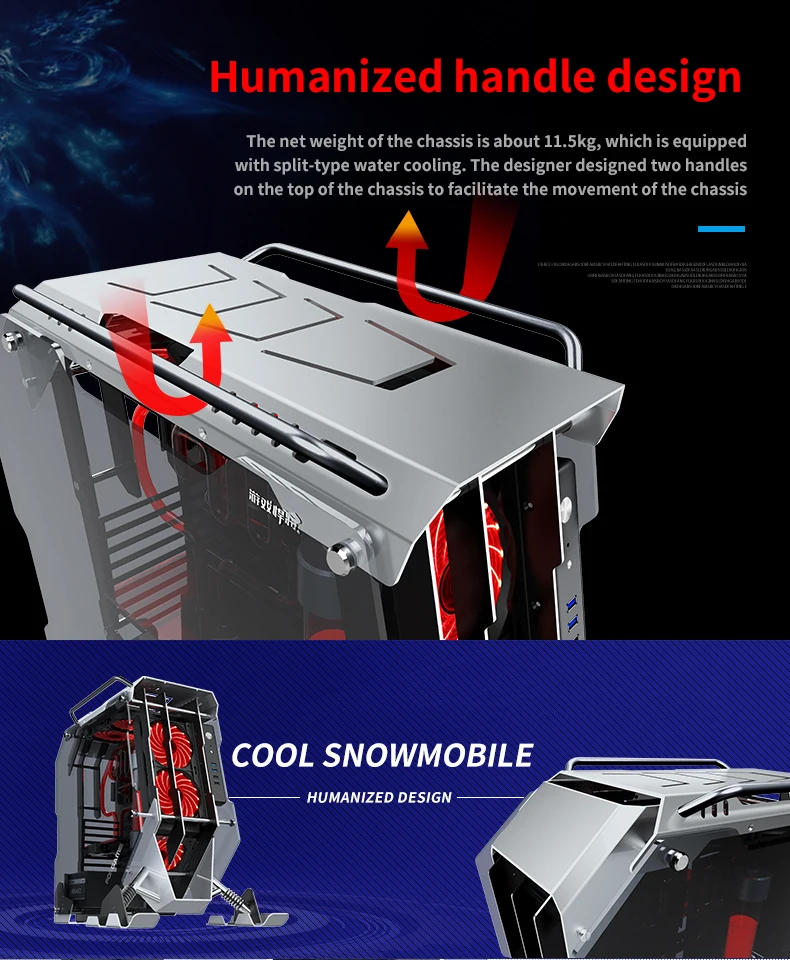 Hot Sale Tempered Glass Pc Case Mid Tower Atx Gaming Computer Case ...