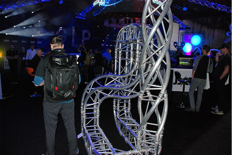 F34 Aluminum DNA Twisted Truss - Unique Display Solution