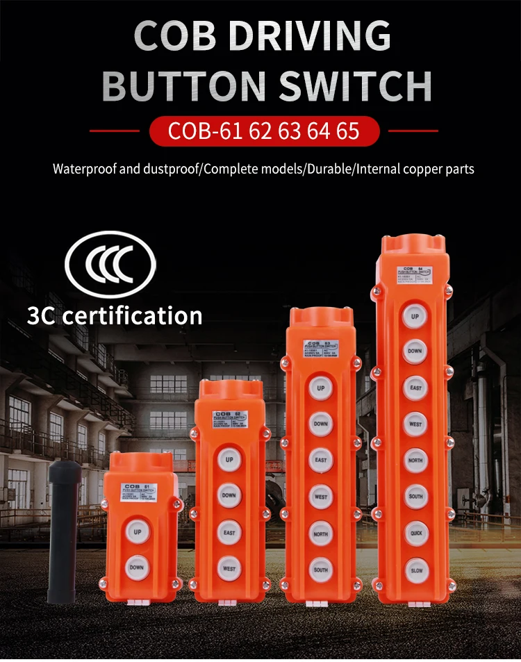 High Quality Handheld Control Pushbutton Cob-64 Hoist Crane Pendant ...