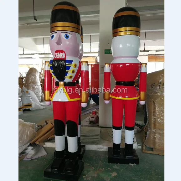 Giant Fiberglass Christmas Nutcracker Decoration - Handmade, Waterproof ...