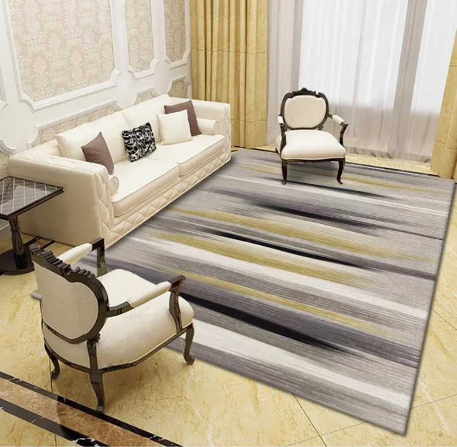 Large Soft Study Room Rugs - Modern Geometric Designs