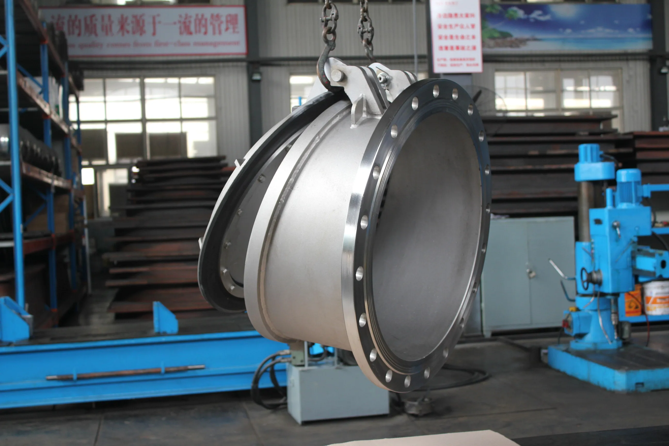 Stainless Steel 304 Round End Flanged Flap Gate Valve for Water | PN16 ...