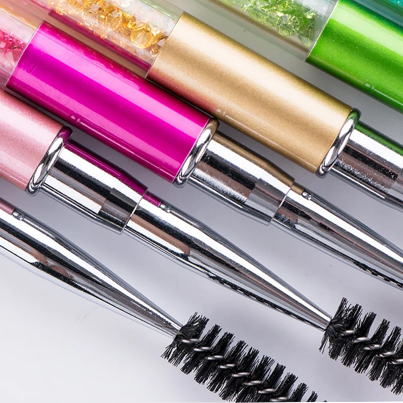 Retractable Crystal Micro Mascara Applicator Extension Spoolie Cleaning ...