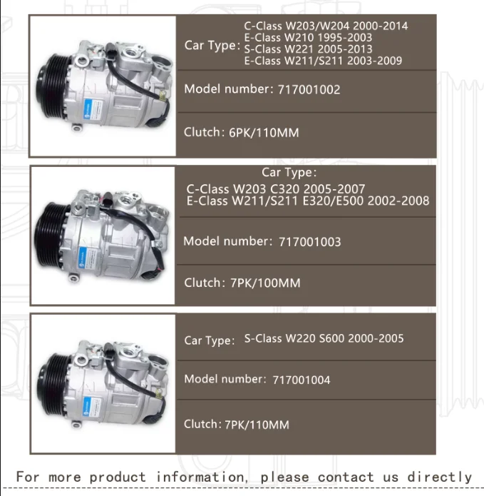 Mercedes Benz Viano W639 Air-Condition Compressor KPRUI
