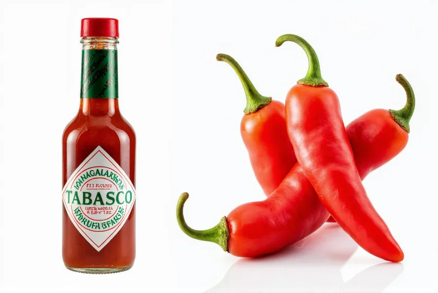 Tabasco Chili Scoville: Pepper 30K-50K SHU vs Sauce 2.5K-5K