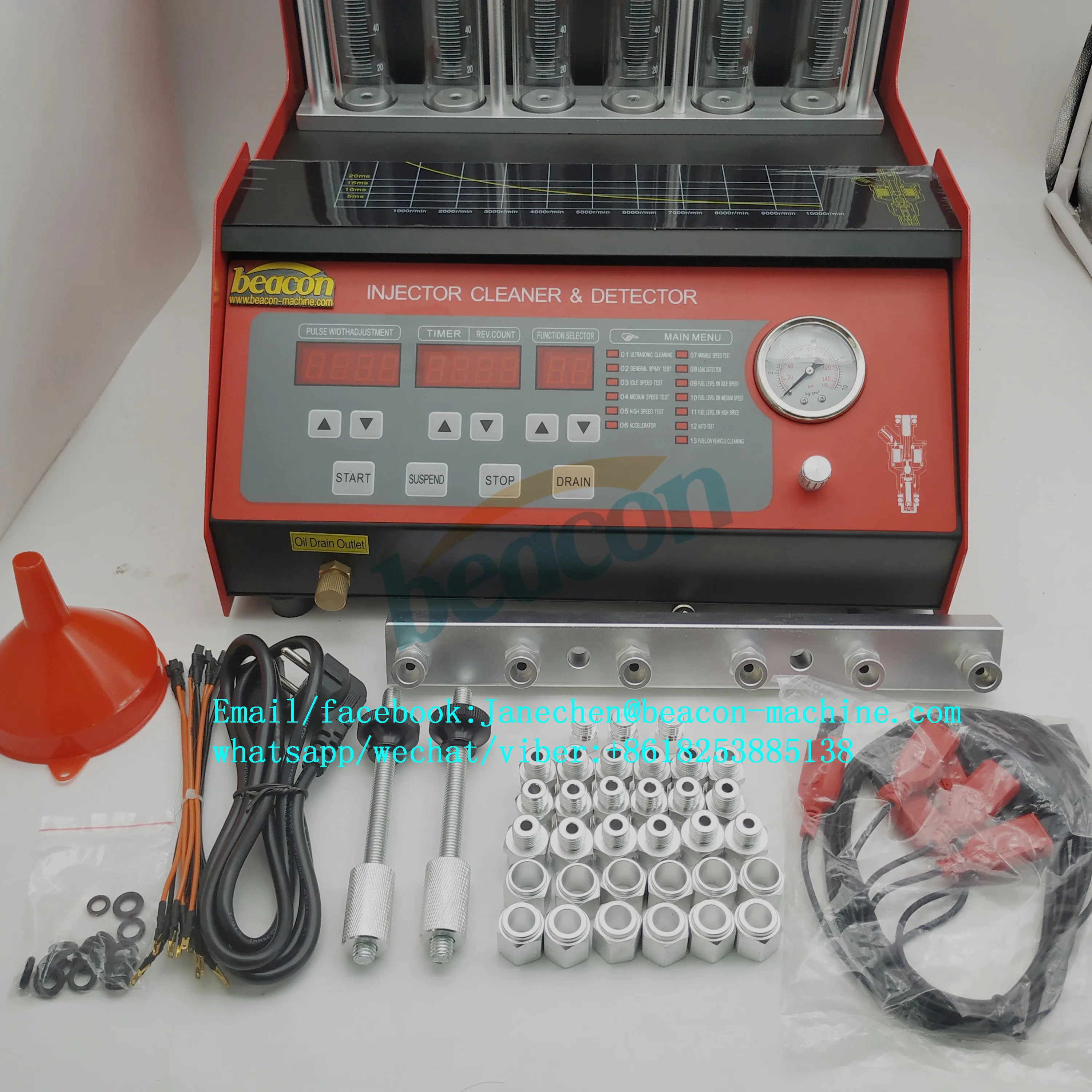 Fuel Injector Cleaner And Tester 6 Cylinder Engine Bc-6h Injector ...