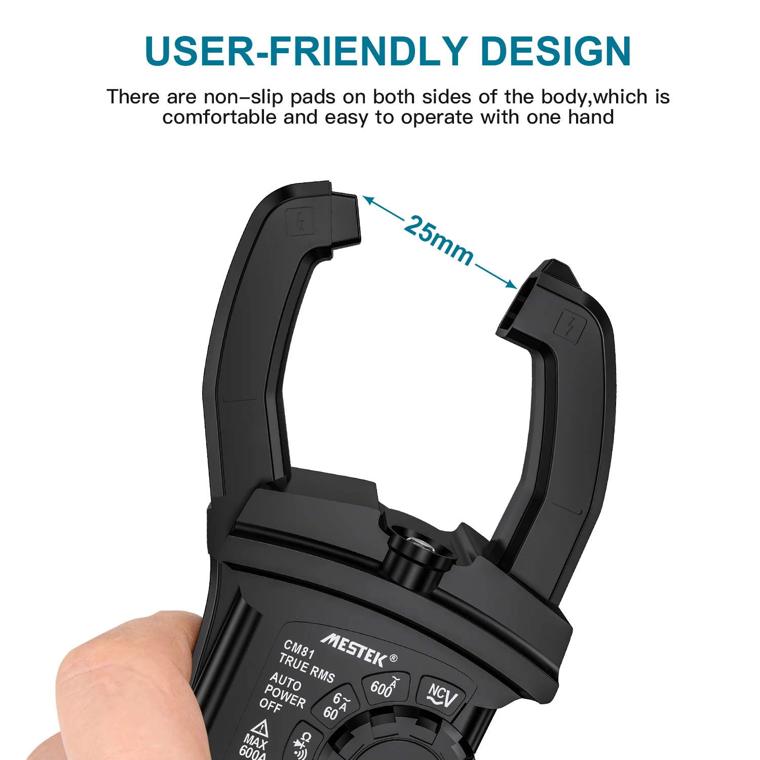 Cm81 Product Clamp Multimeter Mestek 6000 Counts Digital Clamp Meter ...
