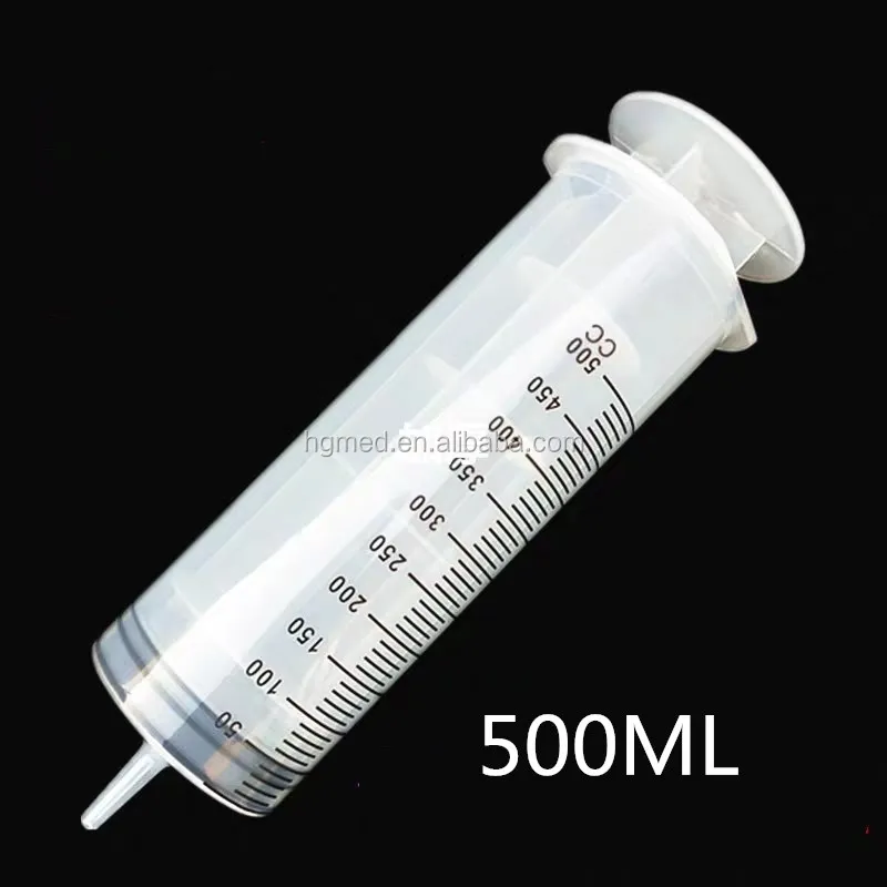 500ml Large Plastic Syringes For Labs Hydroponics Pets Cubs Nutrient ...