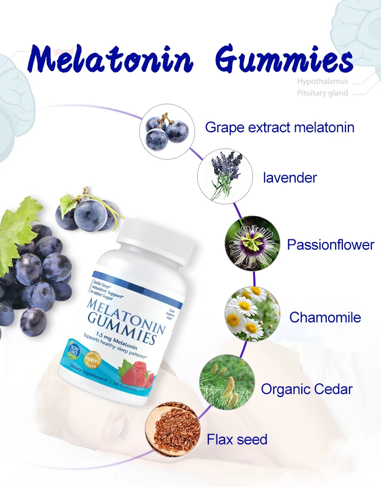 Melatonin Gummies for Quality Sleep - Customizable Options