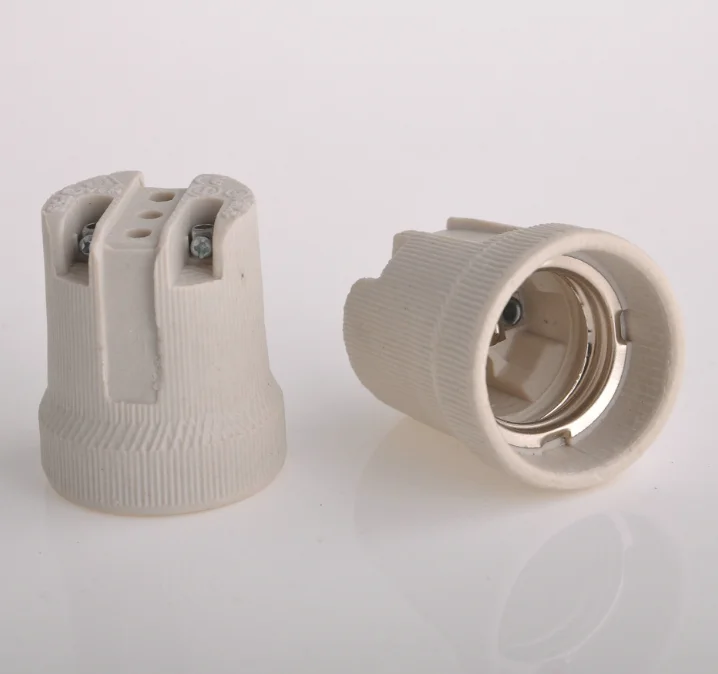 E27 Porcelain White Screw Lamp Holder Socket - Keruida